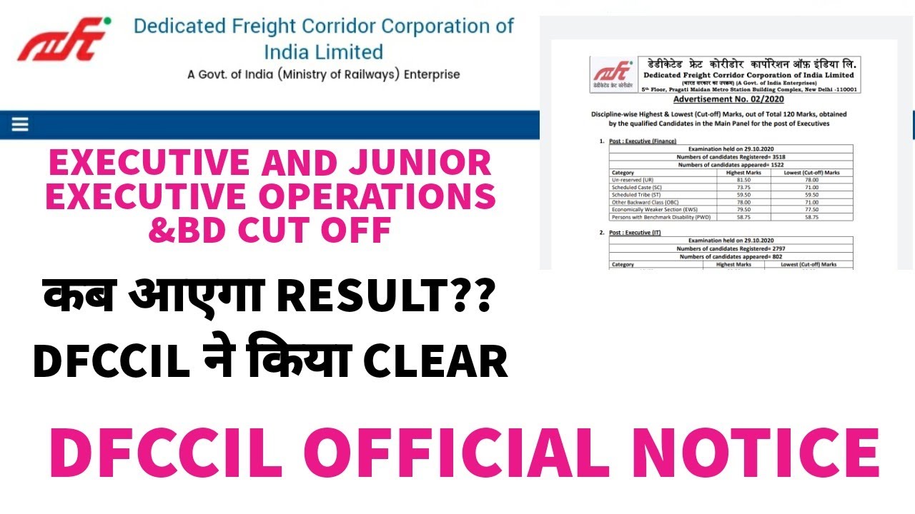 DFCCIL EXECUTIVE AND JUNIOR EXECUTIVE OPERATIONS BD EXPECTED CUT OFF dfccil-executive-and-junior-executive-operations-bd-expected-cut-off