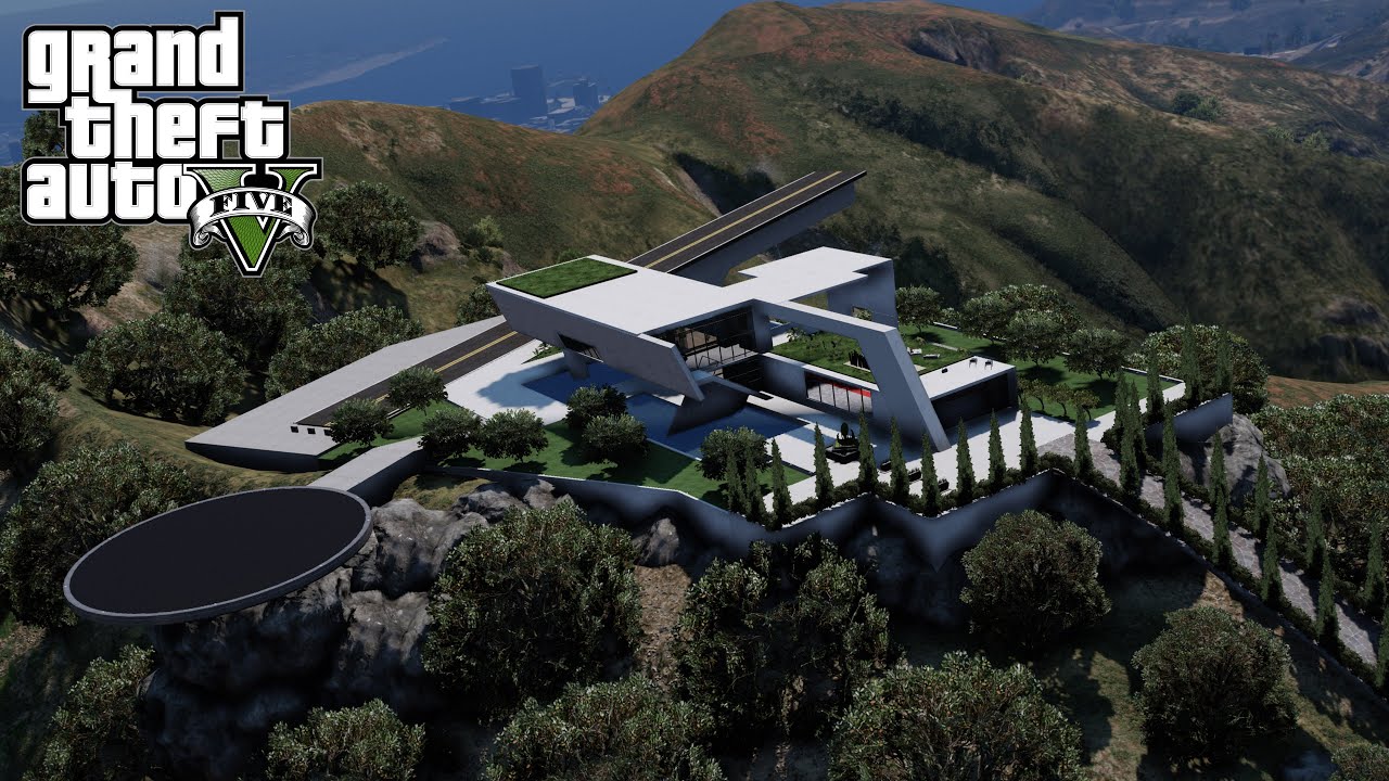 Tour of the $50,000,000 Highfield Mansion in GTA 5 - YouTube