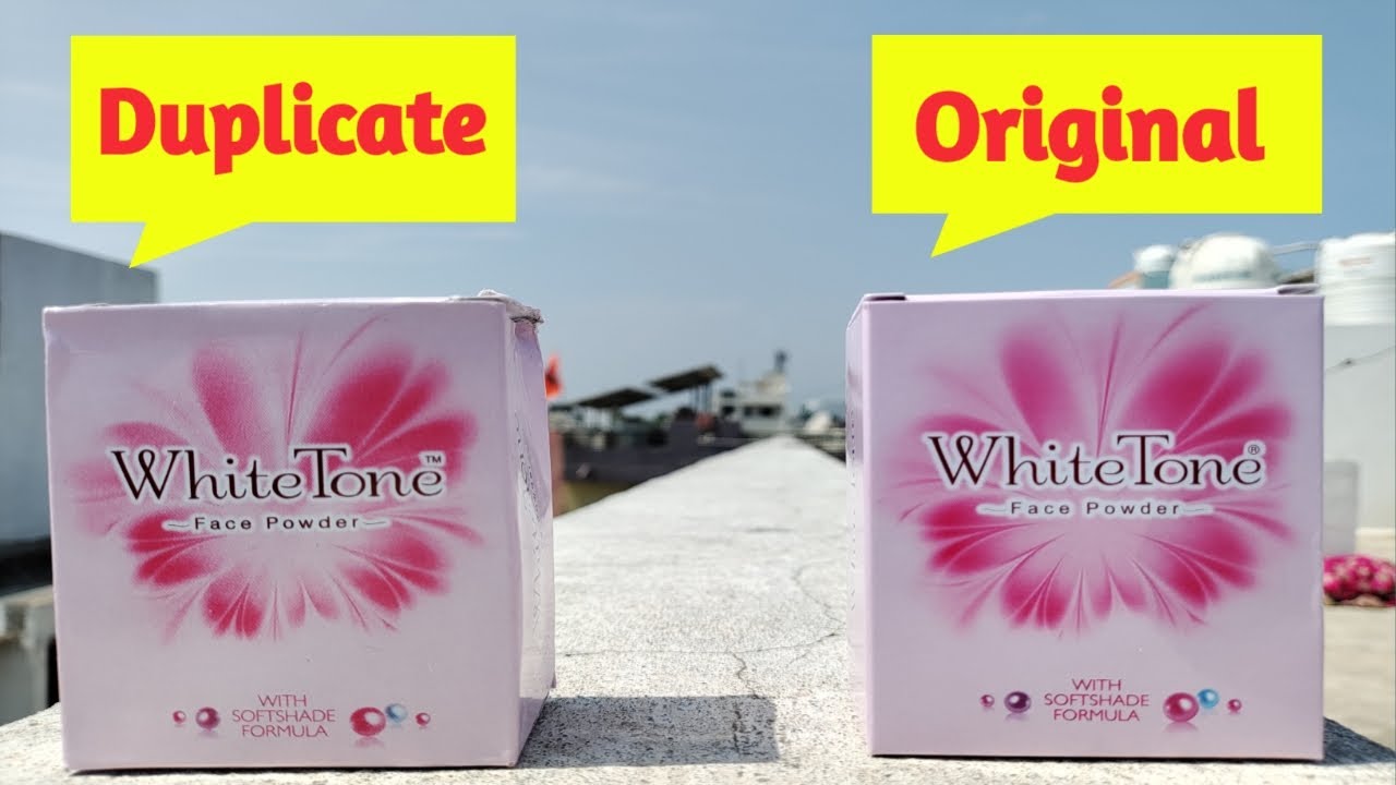 White Tone Face Powder | Fake White Tone Face Powder | Fake vs Real ...