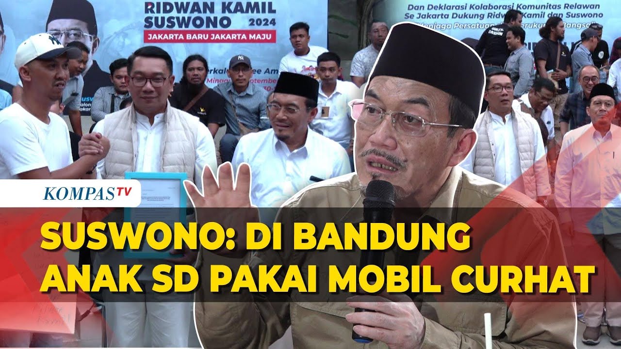 Suswono: Di Bandung Mobil Curhat Keliling Juga Digunakan Anak SD - YouTube
