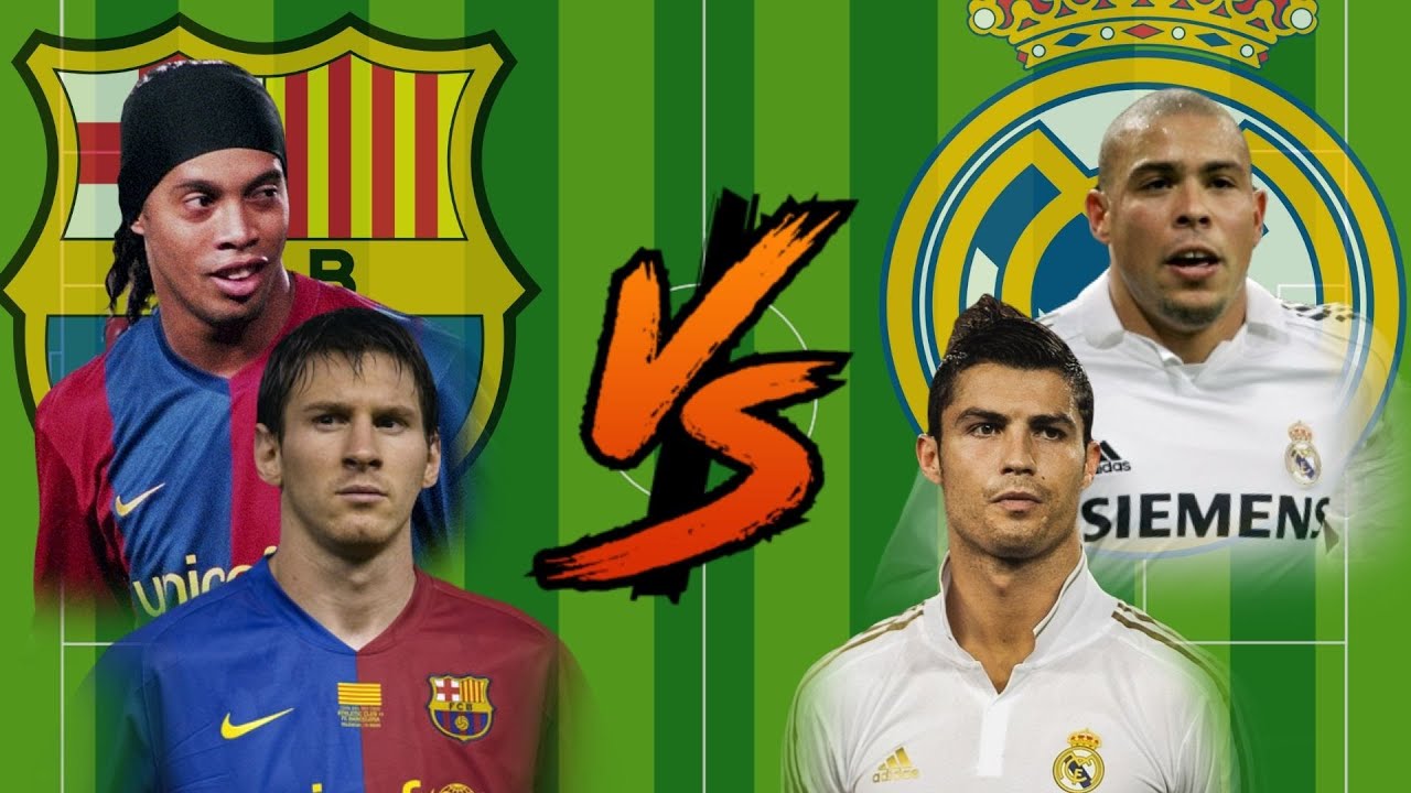 FCB Ronaldinho-Messi vs RM Ronaldo-R9💪 - YouTube
