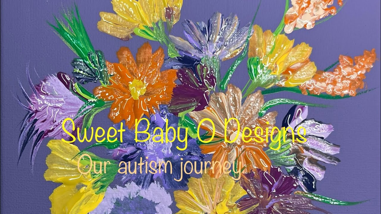 Painting with my autistic son Owen to work on his fine motor skills and ...