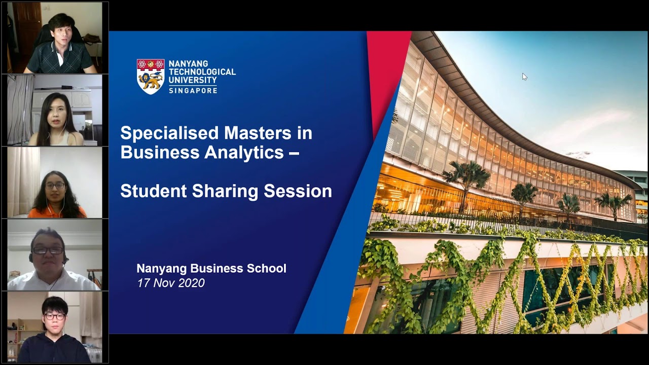 MSc Business Analytics Students Sharing Session - YouTube