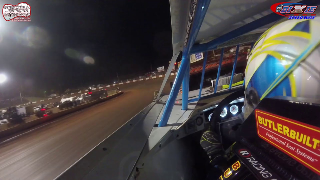 Tate McCollum In Car Steelhead/525 Dixie Speedway 4/13/19! - YouTube