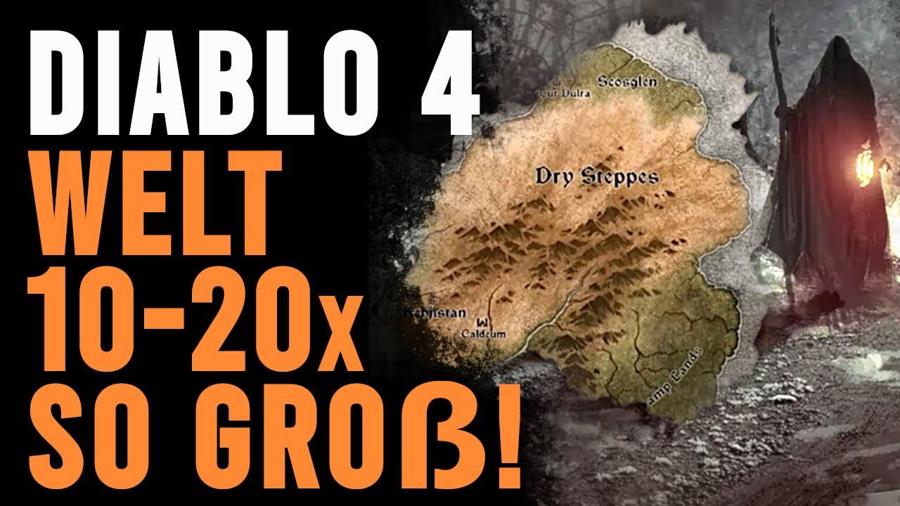 DIABLO 4 - Open World, Zonen und KARTE zu RELEASE - YouTube