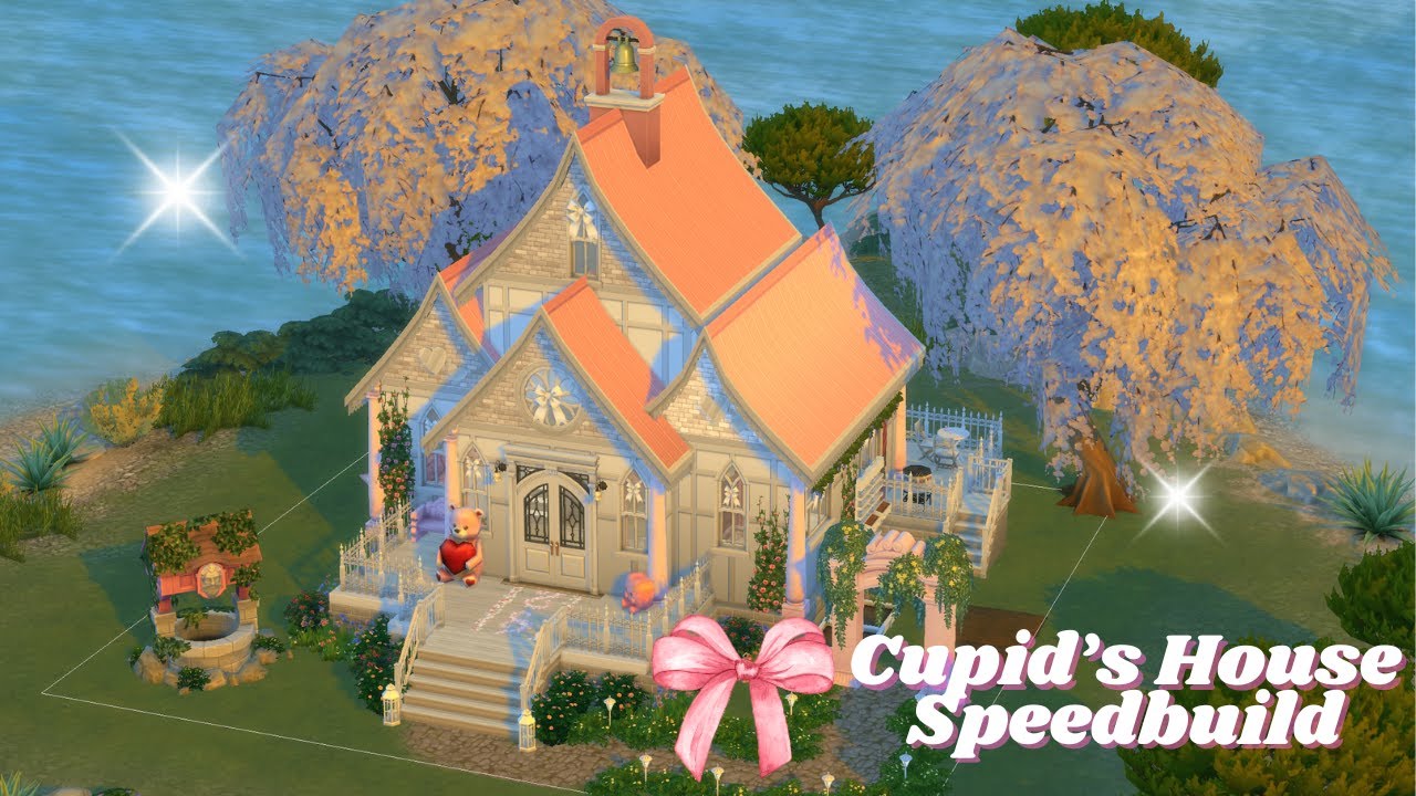 Sims 4 Cupid's House Speedbuild//NO Talking//NO CC - YouTube