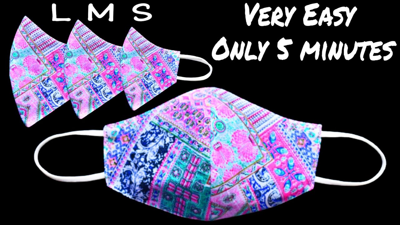 😷Very Easy New Style Pattern Mask😷 - Face Mask Sewing Tutorial - DIY ...