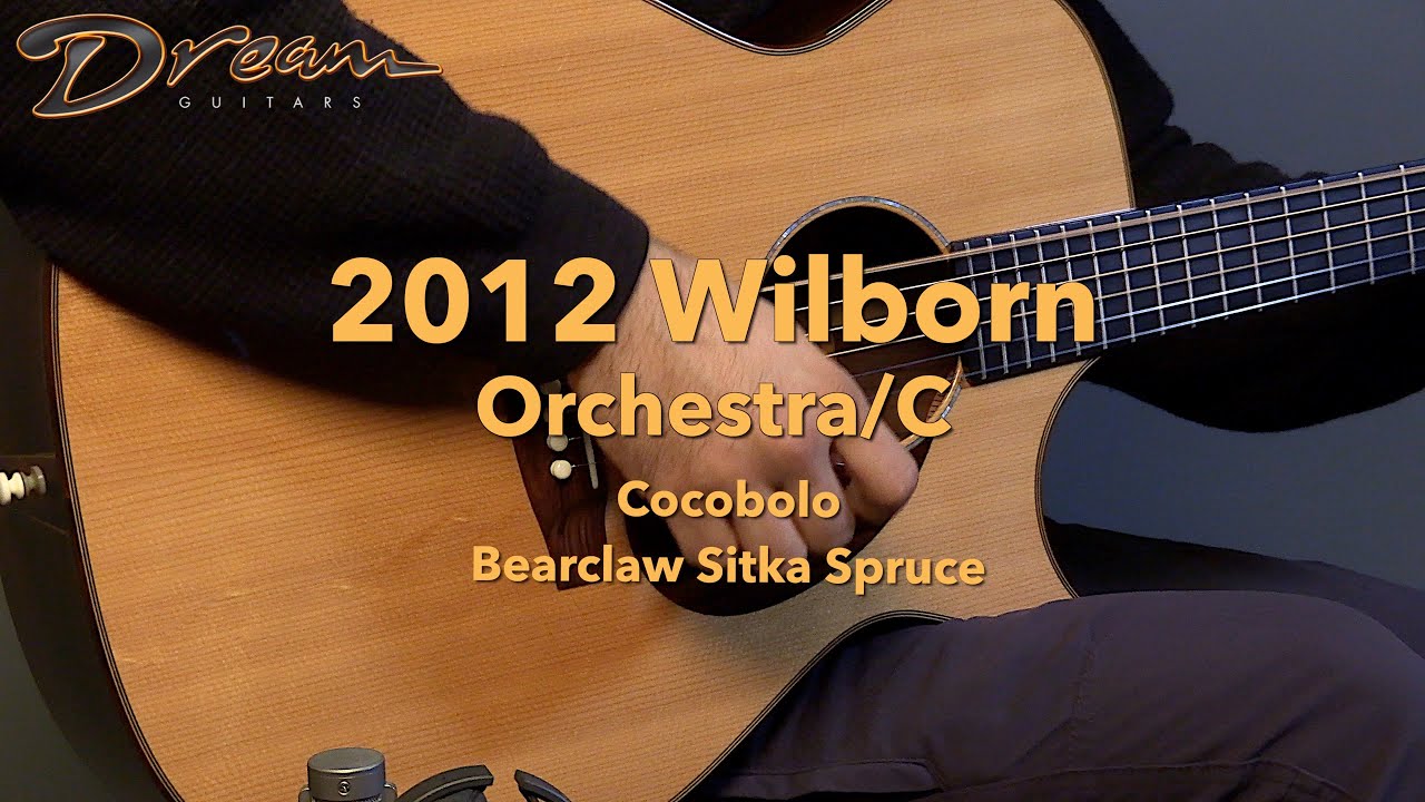 Dream Guitars - 2012 Wilborn Orchestra/C, Cocobolo & Bearclaw Sitka ...