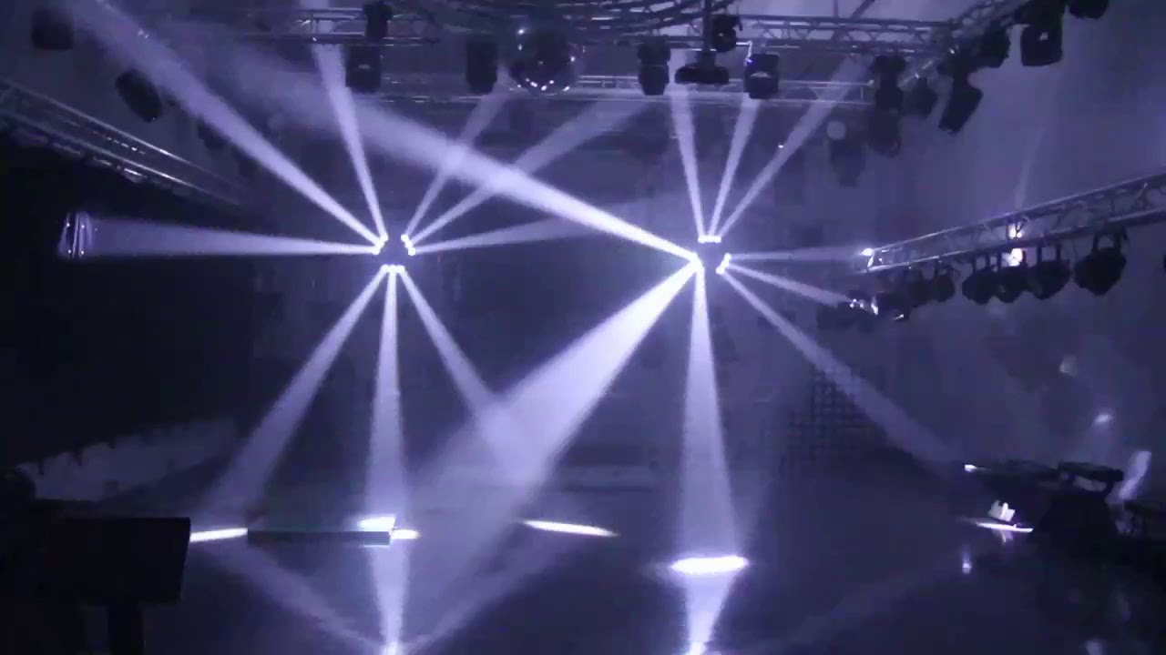 Super Cyclone 9 Eyes LED Spider Beam Light - YouTube