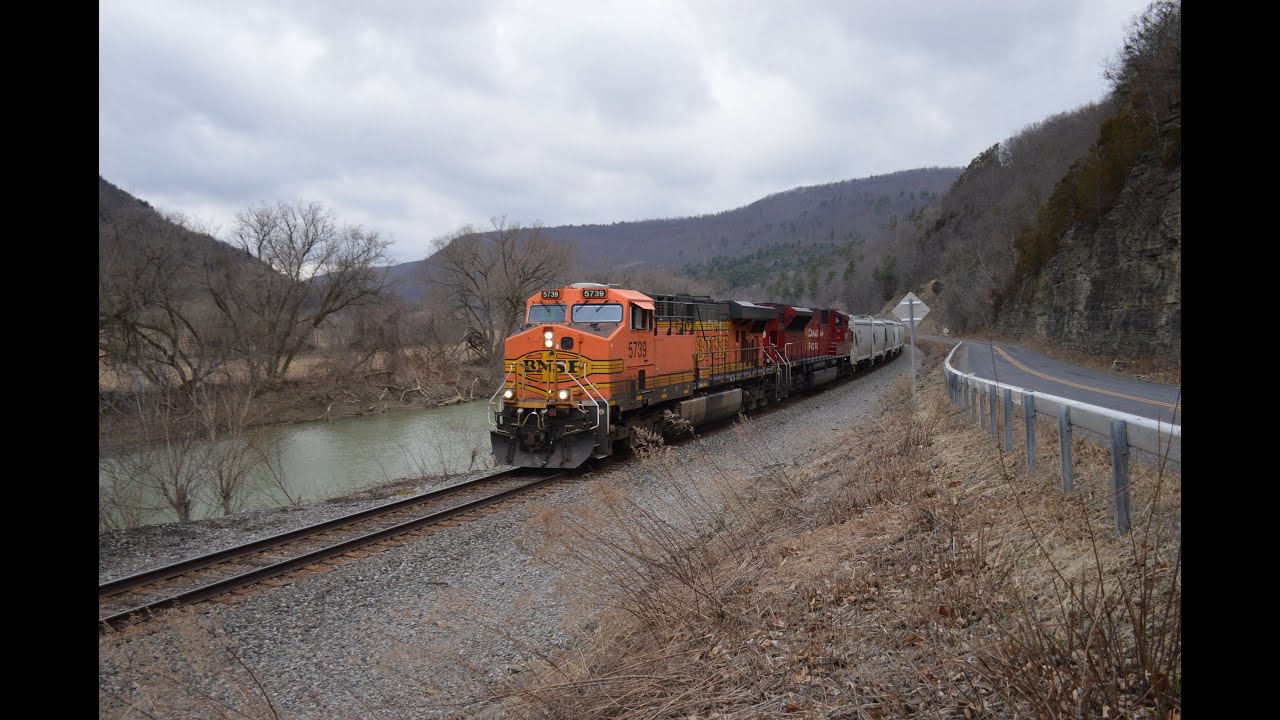 Quick chase of NS 68N through the Canisteo River Valley. - YouTube