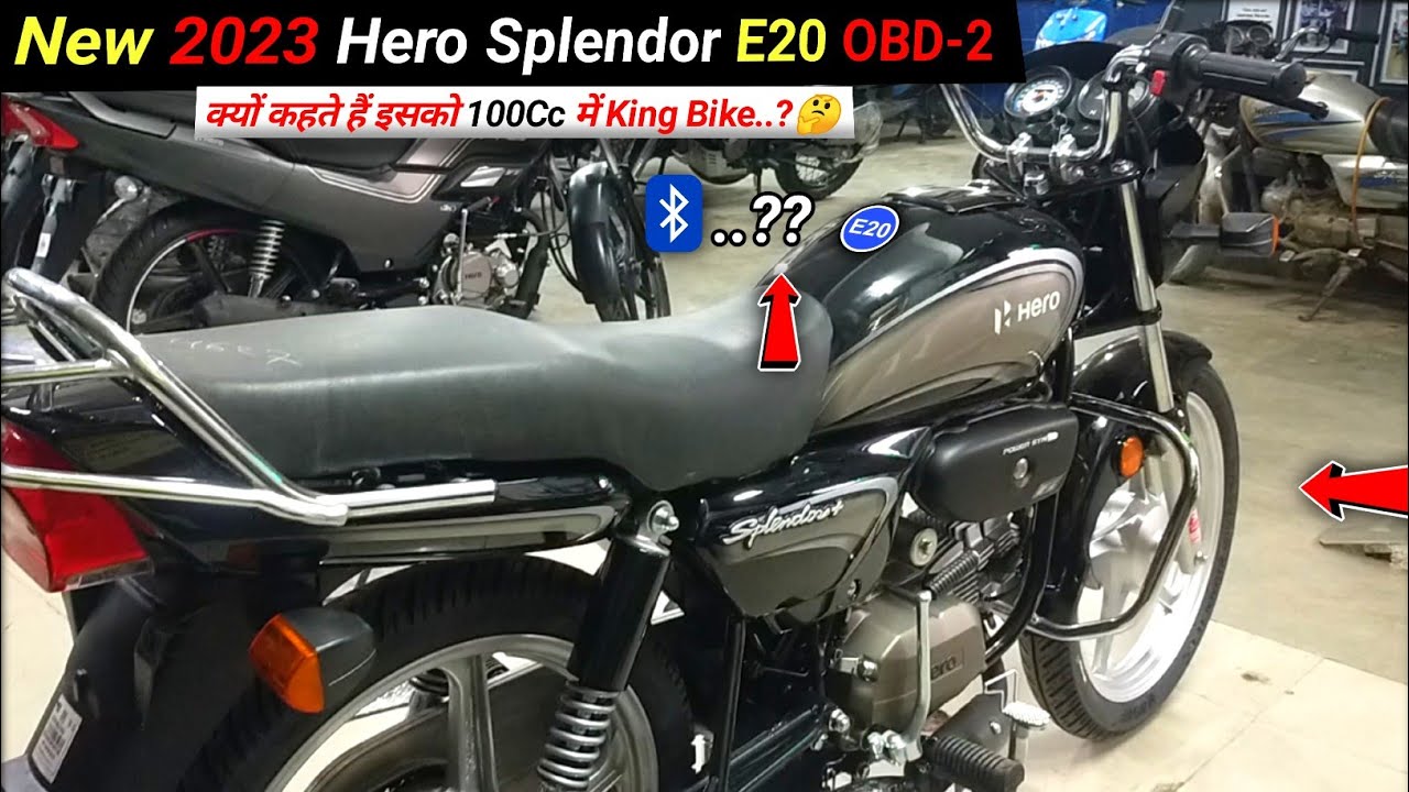 2023 New E20 OBD-2 Hero Splendor Plus Bs7 Model Review 🤩| 100Cc King 👑 ...