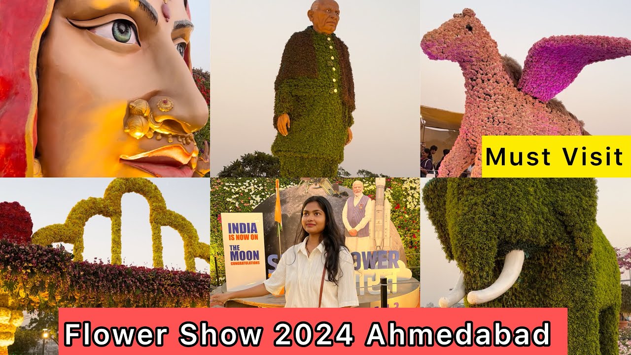 Flower Show 2024 Ahmedabad | Riverfront Flower Show | Atal Bridge - YouTube