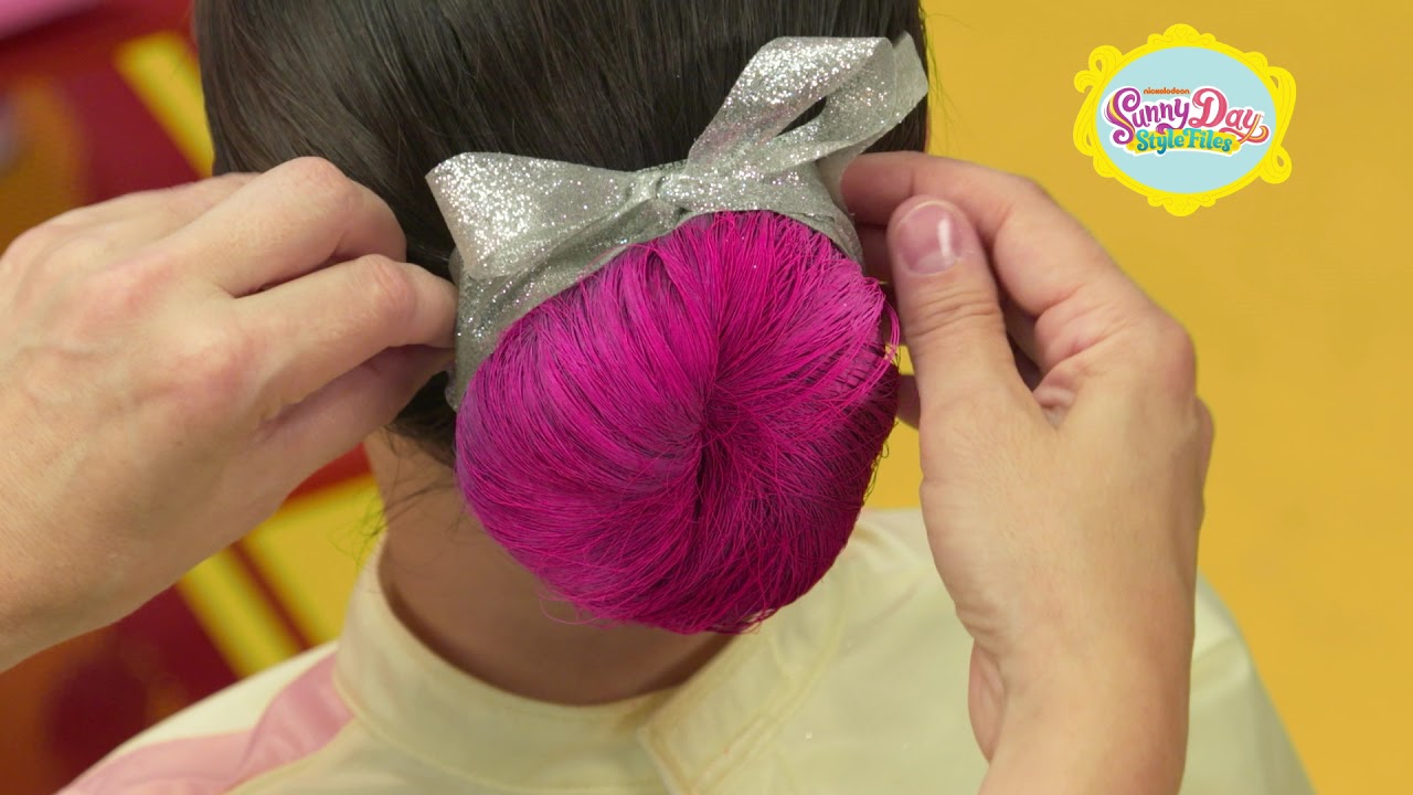 Colorful Dance Bun Tutorial - YouTube