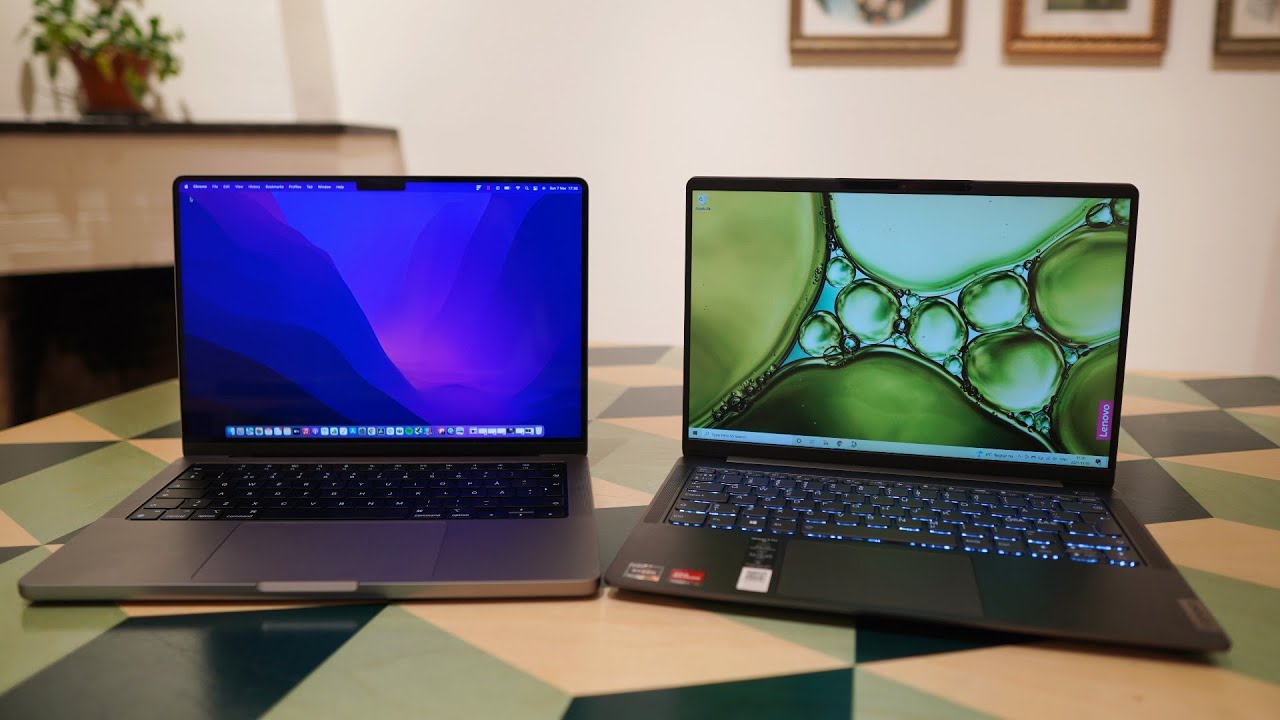 Lenovo Ideapad 5 Pro 14" vs Macbook Pro 14" - Hands on Comparison - YouTube