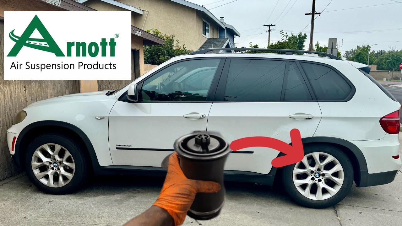 How To Replace BMW X5 Rear Suspension Air Bags. - YouTube