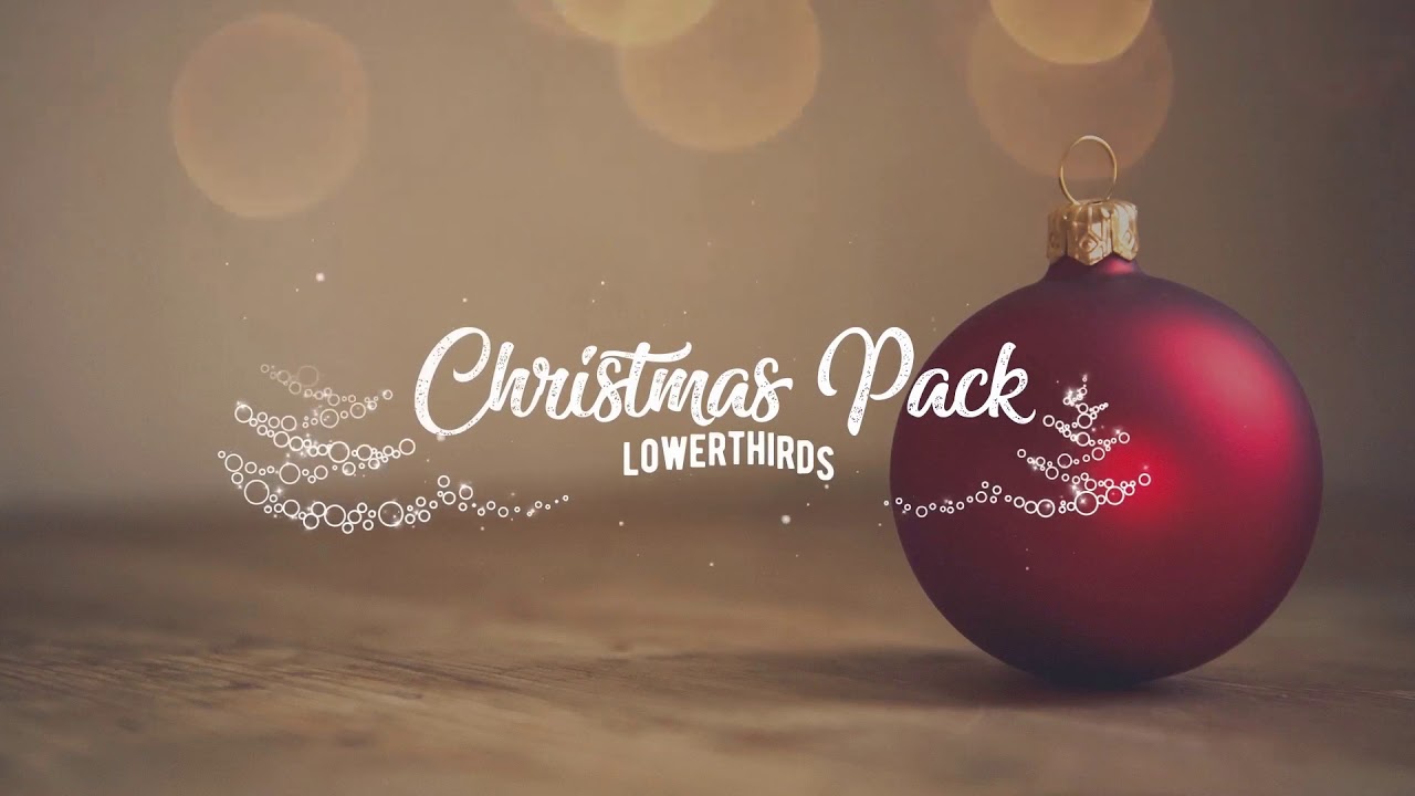 Christmas Lower Thirds | After Effects Template | Titles - YouTube