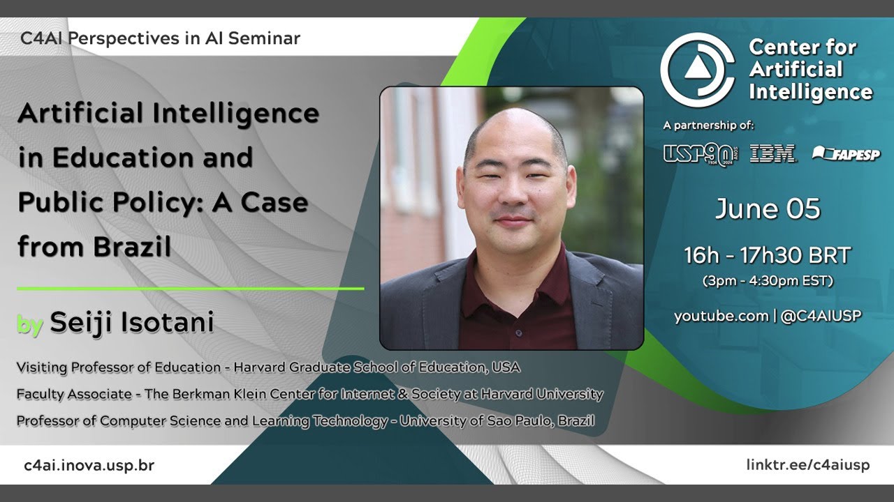 Perspectives in AI seminar of the C4AI - Seiji Isotani - YouTube