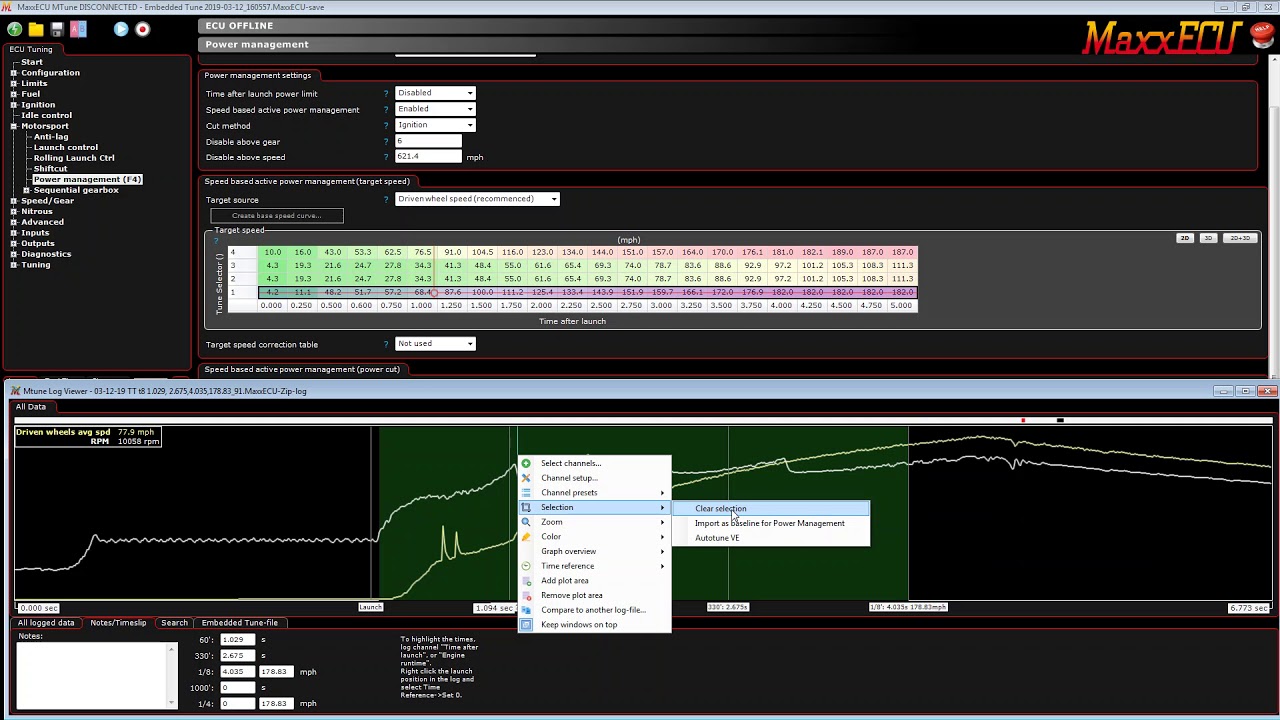 MaxxECU Powermanagement setup for drag racing - YouTube