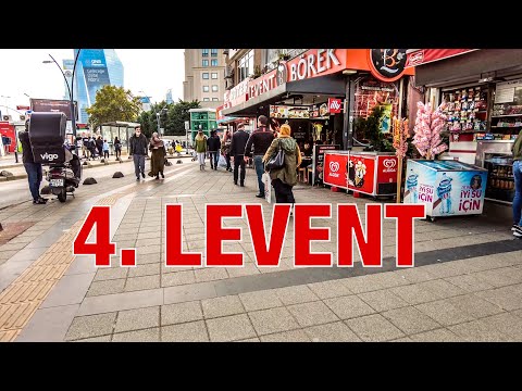 Walking ISTANBUL City - 4.Levent - Turkey 🇹🇷