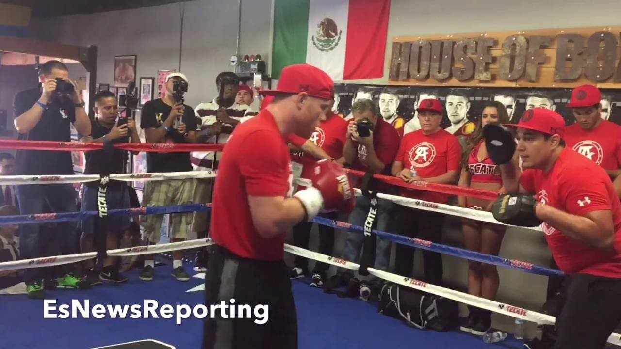 CANELO DISPLAYS HIS JAW SHATTERING POWER!! SICK MITT WORK!! - EsNews ...