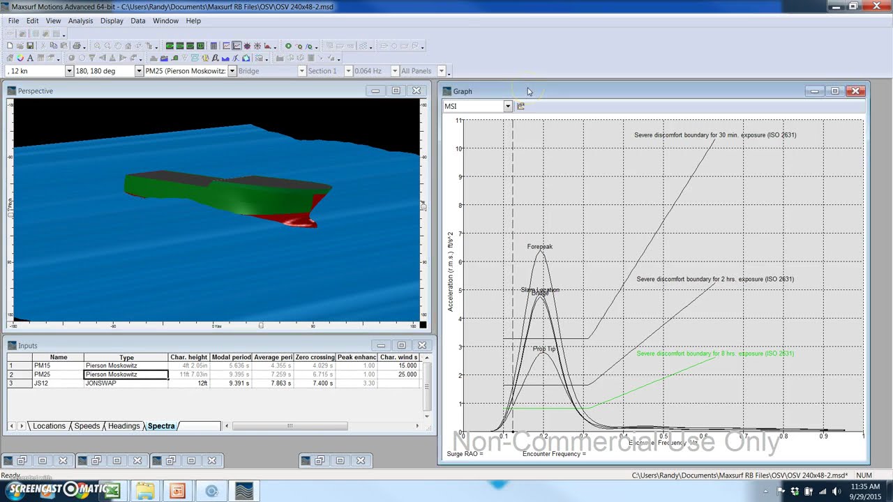 Using Maxsurf Motions for Vessel Seakeeping Analysis - YouTube