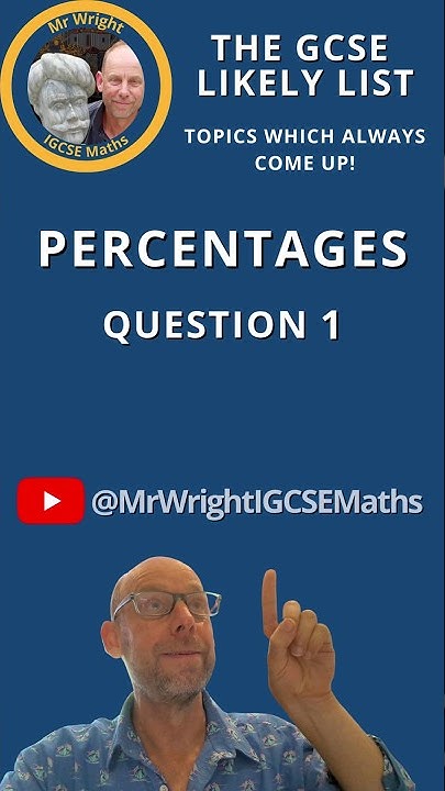Percentages Gcse Exam Questions Q1 Maths Math Igcse Igcsemaths Edexcel Percentage Youtube