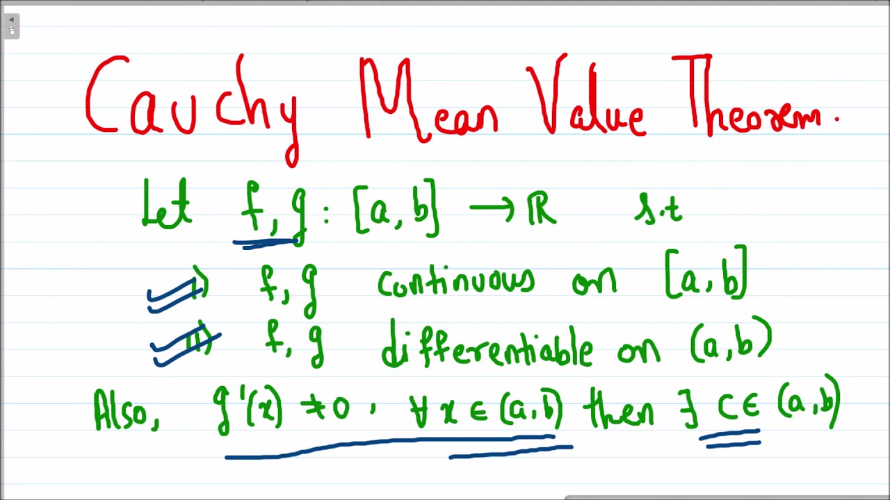 Lecture 12 Flaw In Cauchy s Mean Value Theorem YouTube lecture-12-flaw-in-cauchy-s-mean-value-theorem-youtube