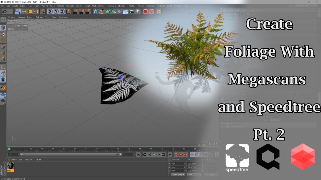 How to Create Procedural Foliage using Megascans and Speedtree Pt. 2 ...