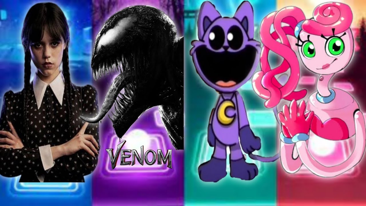 Tiles Hop Edm Rush Wednesday Addams vs Lenov vs Cursed CatNap vs Mommy ...