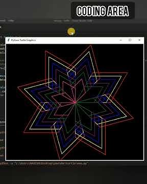 Amazing Pattern Using Python -Turtle Programming #Shorts #CodingShorts - YouTube