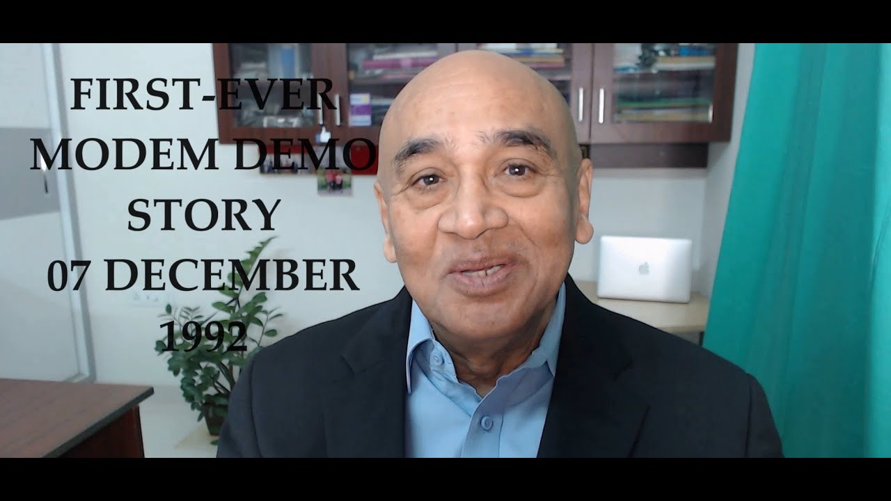 Modem Story First ever demo in 1992 Jyotindra Milestones - YouTube