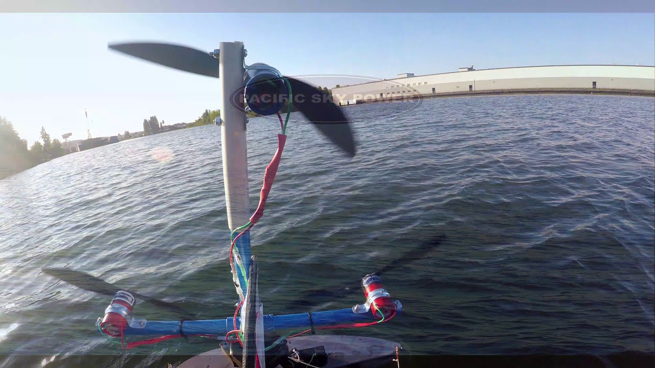 Wind Turbine Boat Sailing | Wind Generators Charge 12 Volt Drive ...