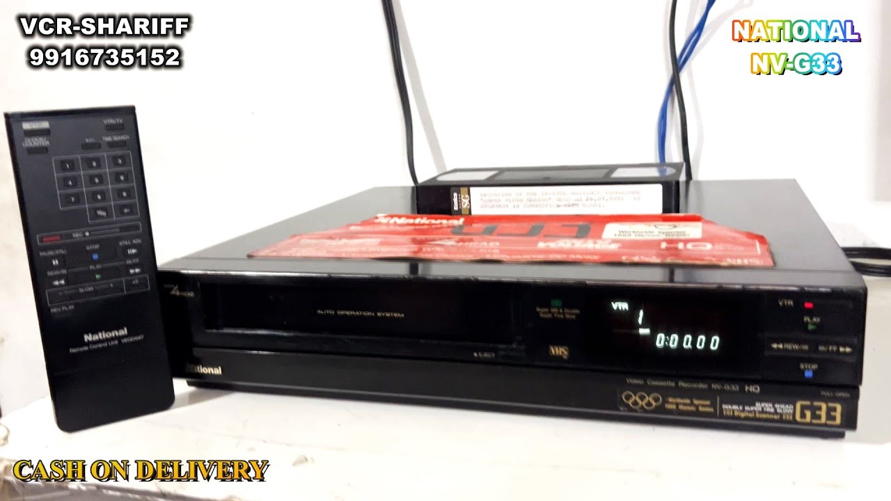 #NATIONAL#NV-G33 4 HEAD NEAT VCR WITH REMOTE #SOLD OUT FROM BANGLORE TO ...