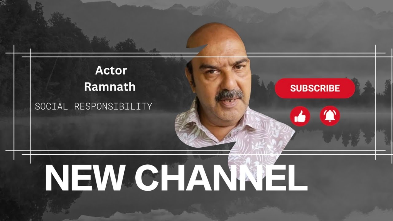 NEW CHANNEL - Actor Ramnath |About the channel - subscribe - YouTube