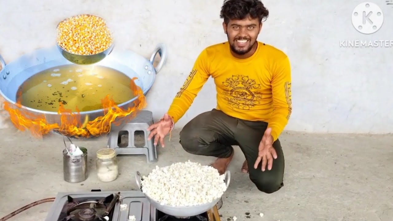 मक्का फूट गया #popcorn foot Gaya #danger #experiment - YouTube