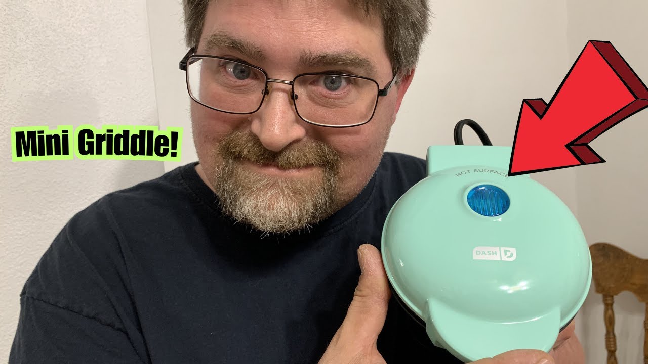DASH Mini Maker Electric 4-Inch Round Griddle Review - YouTube