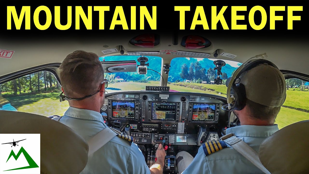 EPIC Takeoff & Landing at a Sloped Mountain Runway | Bush Pilot Flight ...