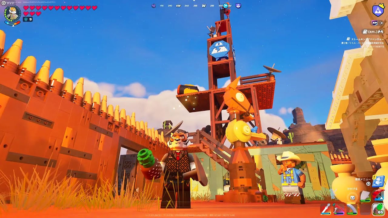 FORTNITE LEGO 421 ODYSSEYサバイバルワールド Day021 ストームダンジョンのボスを確認に行ったら雑な戦闘で3度帰還 ...