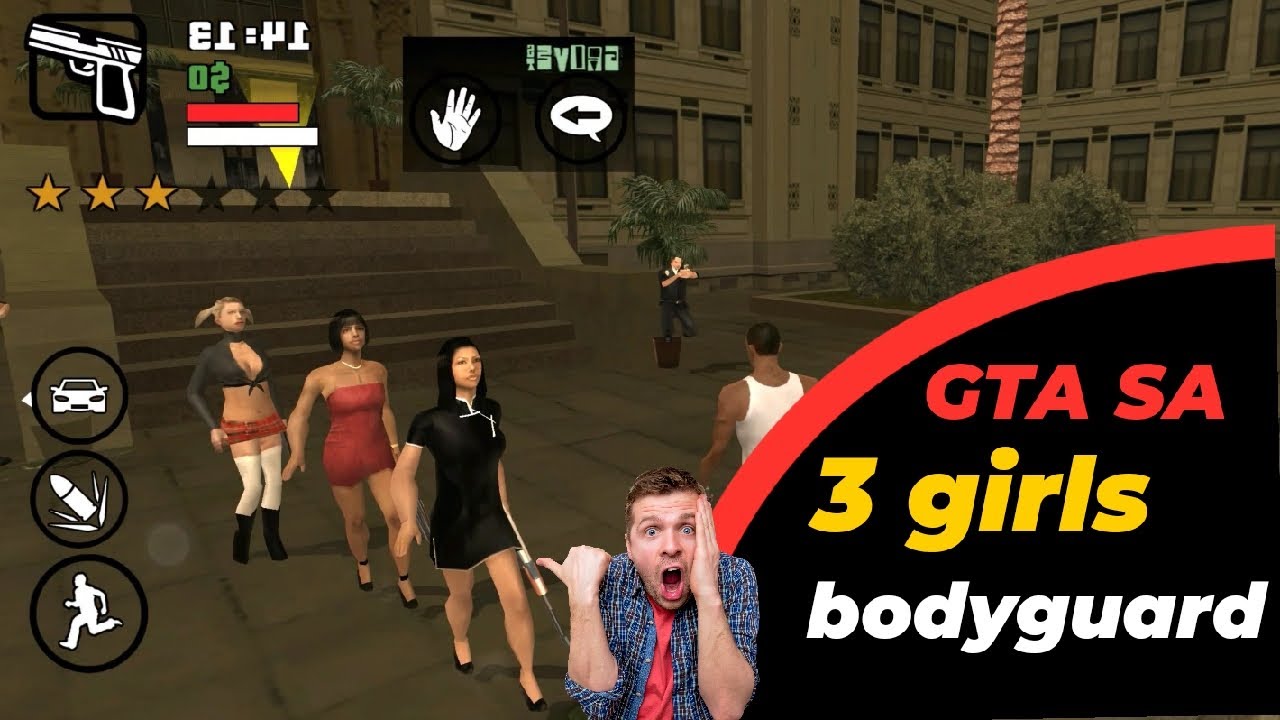 GTA SA: 3 Girls Bodyguard Mod - Gang Warfare & Epic Fights ...