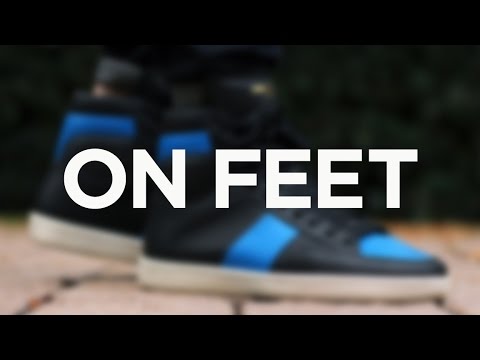 ON FEET: Saint Laurent SL/10H - Black/Blue