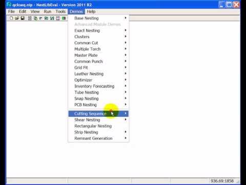 NestLib - Nesting library : Cutting Sequence Generation - YouTube