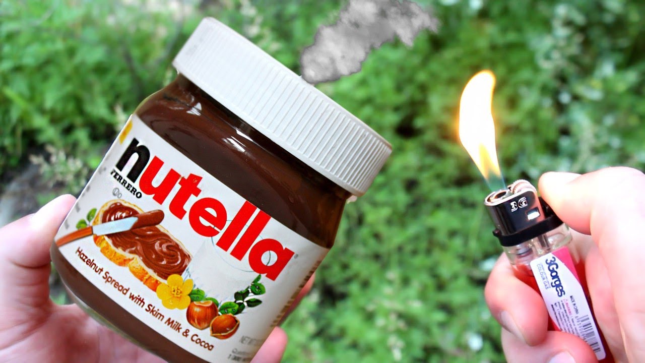 HOW TO MAKE SMOKE BOMB FROM NUTELLA - YouTube