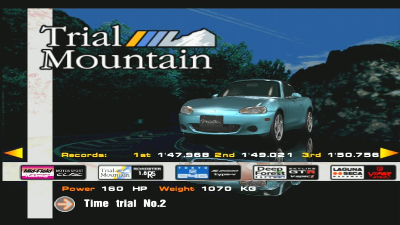 Gran Turismo 3 | Modo Arcade | Time Trial No.2 | 1'47.738 @ Trial ...