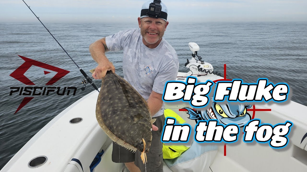 Big Fluke in the fog/ Fluke spits teaser into net man's finger LOL - YouTube