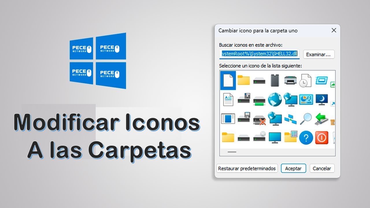 Modificar Icono a Carpetas - Windows - YouTube