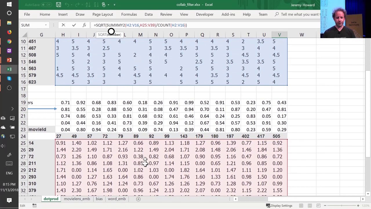 3 - 4 Lesson 4 Deep Learning 2019 NLP; Tabular data; Collaborative ...