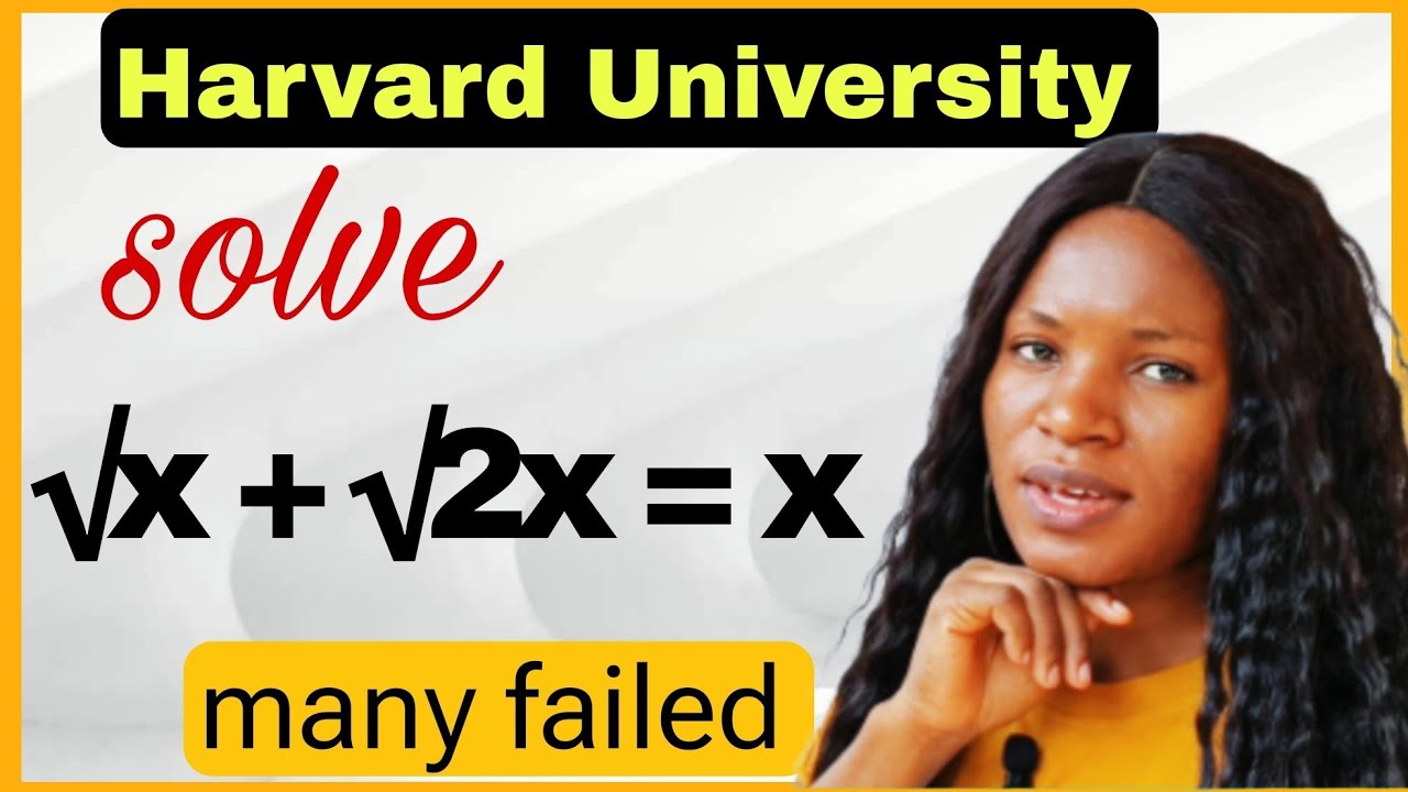 Harvard University interview math question|Algebra| can you pass? - YouTube