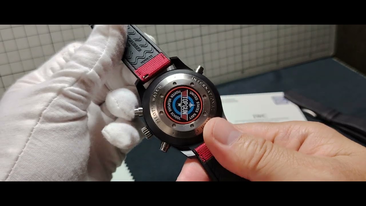 我認為最能代表TOP GUN糸列嘅 PILOT WATCH ♥️ ️IWC TOP GUN Double Chrono 379901，紅飛機針 ...