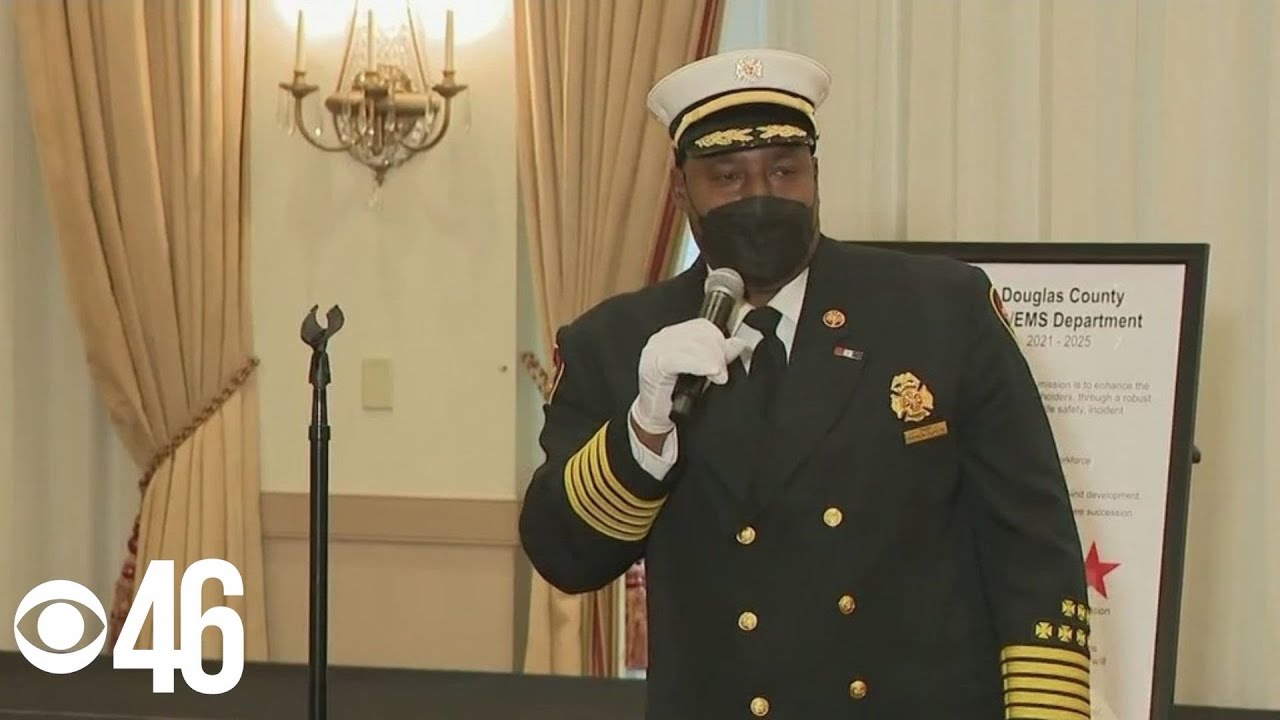 First Black fire chief sworn in by Douglas County - YouTube
