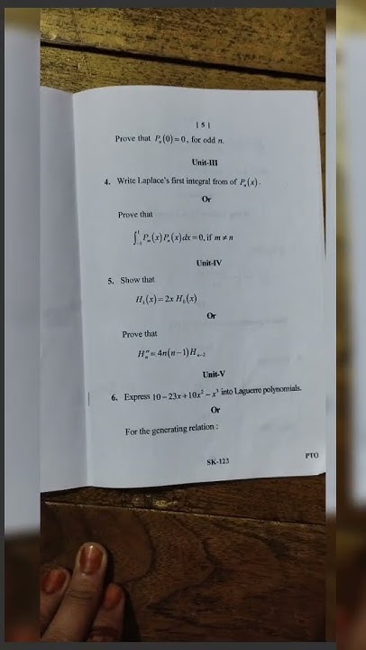 advanced special function msc maths 4th sem mcbu university 2023 - YouTube